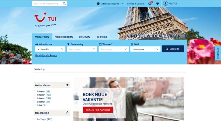 TUI Stedentrips : Lastminutes & Aanbiedingen voor alle Citytrips